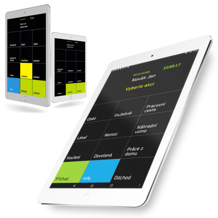 Jednoduchá docházka online | Aktion